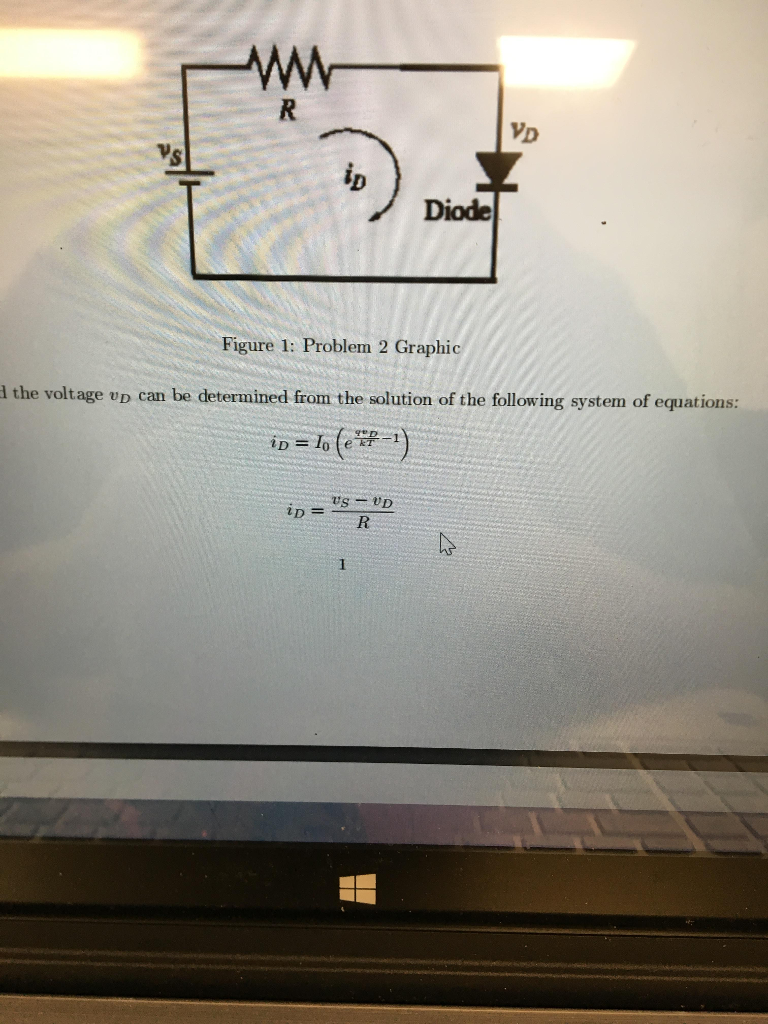 Solved What is iD and vD given the following formulas where | Chegg.com