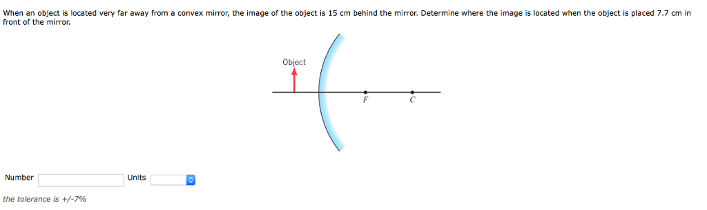 Solved When an object is located very far away from a convex | Chegg.com