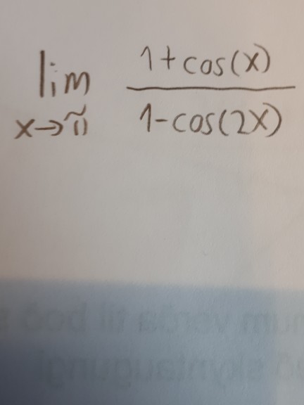Solved nt cos(X) li m 1-cos(2x) | Chegg.com