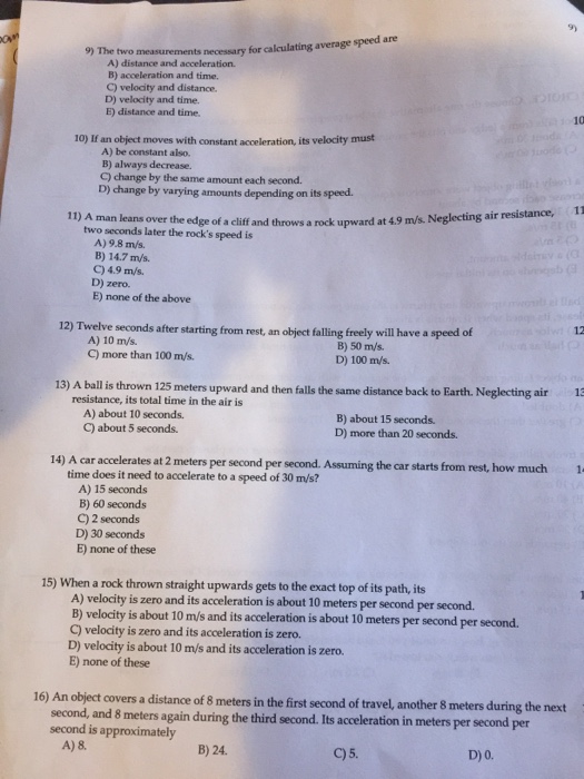 Solved If ail object moves with constant acceleration, Its | Chegg.com