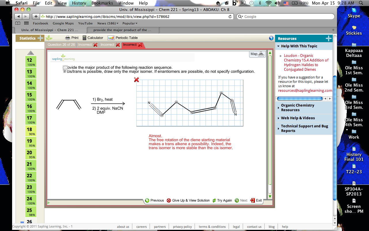 Solved Provide The Major Product Of The Following Reaction