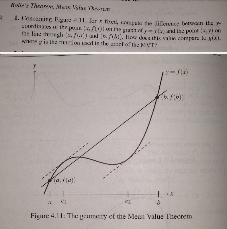 Solved Rolle's Theorem. Mean Value Theorem Concerning | Chegg.com