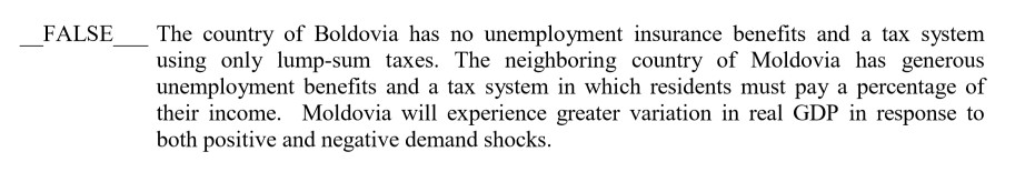 Solved FALSE The country of Boldovia has no unemployment | Chegg.com