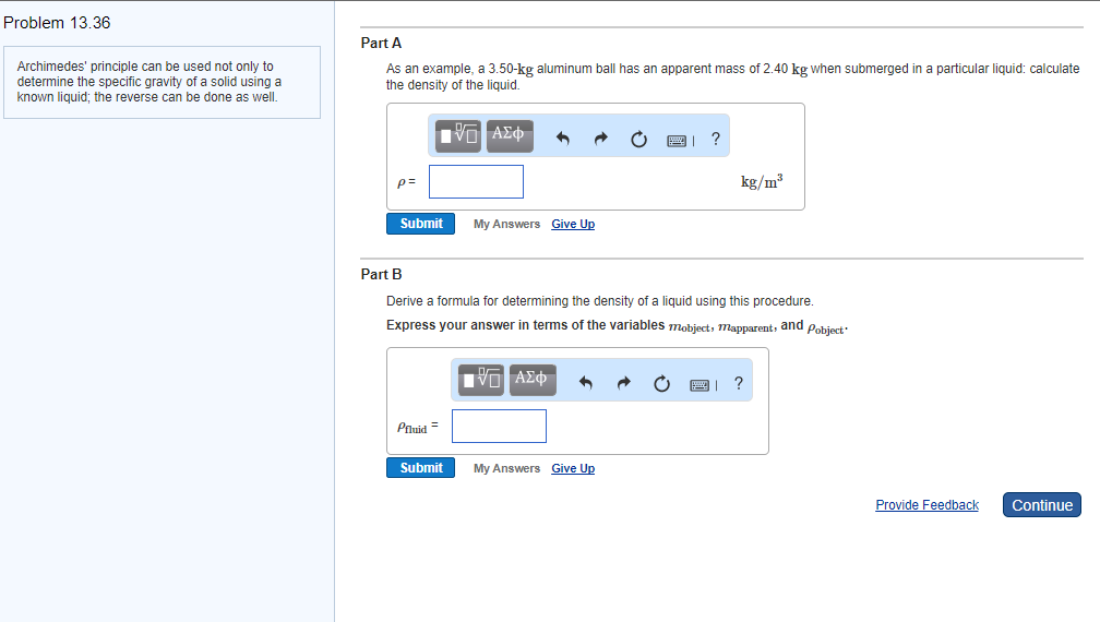 Solved Archimedes' principle can be used not only to | Chegg.com