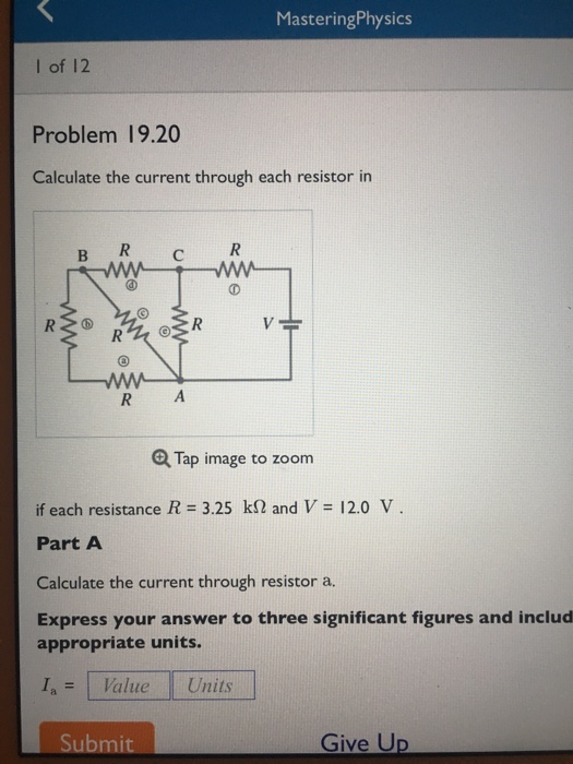 Solved Calculate The Current Through Each Resistor In If