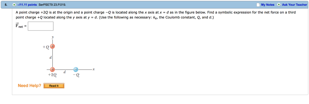 Solved A point charge +2Q is at the origin and a point | Chegg.com Solved A point charge +2Q is at the origin and a point | Chegg.com