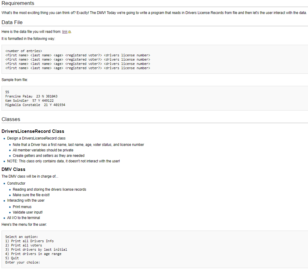 Solved Requirements What's the most exciting thing you can | Chegg.com