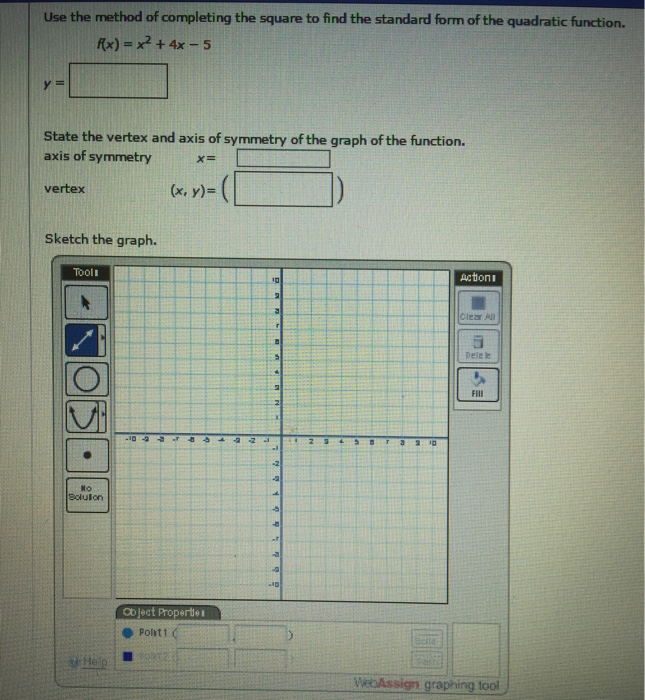 Solved Use the method of completing the square to find the | Chegg.com