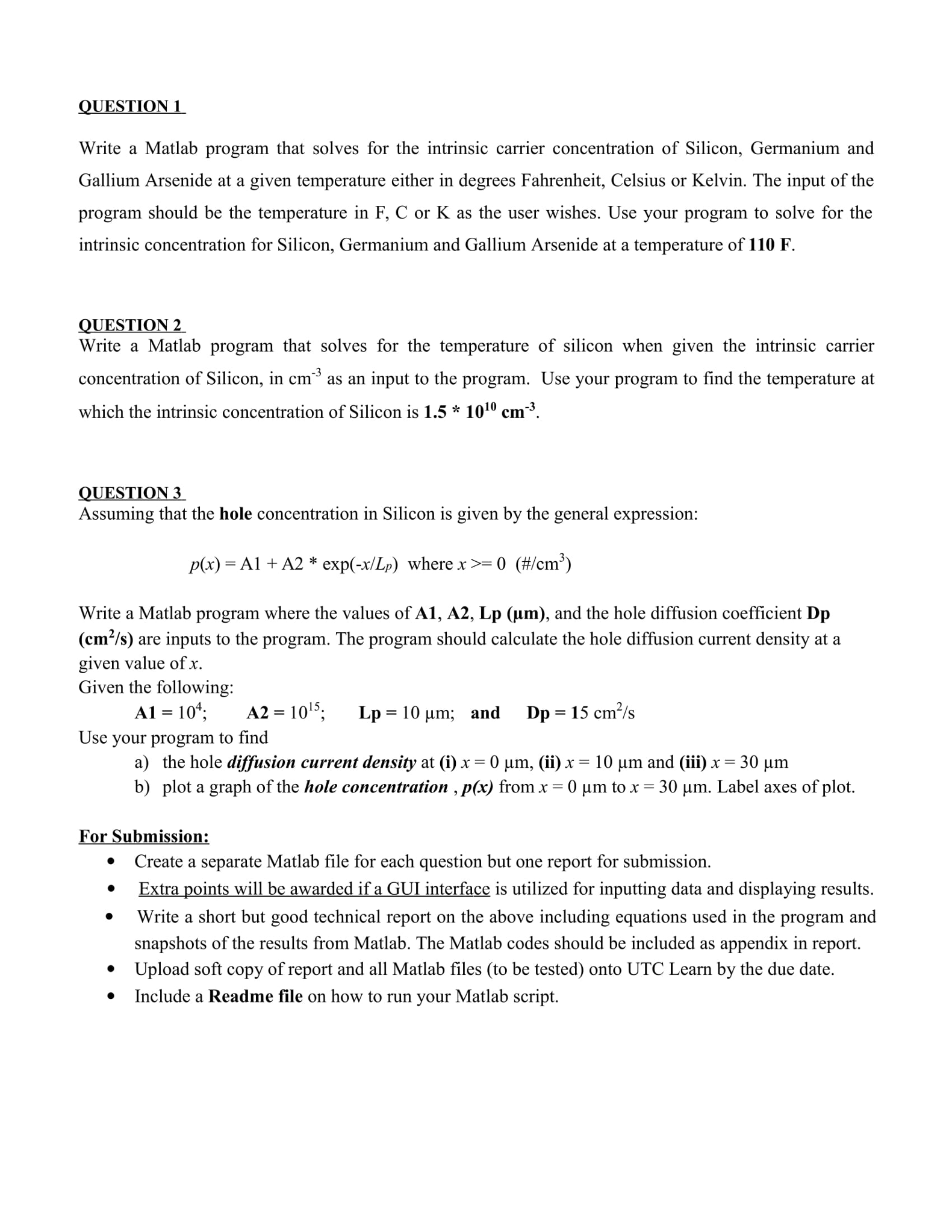 Write a Matlab program that solves for the intrinsic | Chegg.com