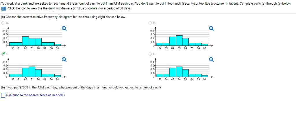 You work at a bank and are asked to recommend the | Chegg.com