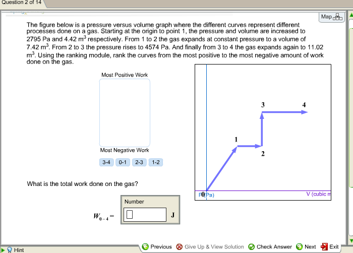 Solved: The Figure Below Is A Pressure Versus Volume Graph... | Chegg.com