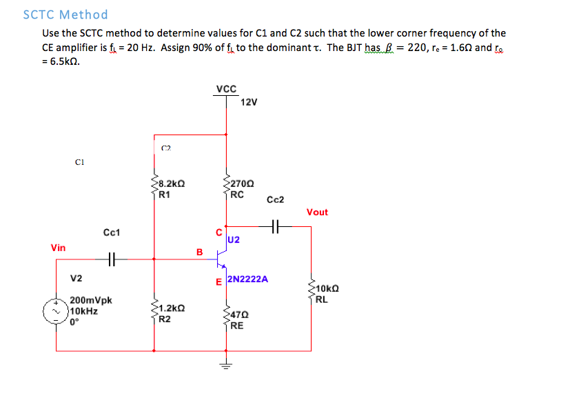 SCTC Method Use the SCTC method to determine values | Chegg.com