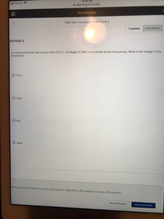 Solved all Verizon令 elearning kctcs.edu My eCourses Take | Chegg.com