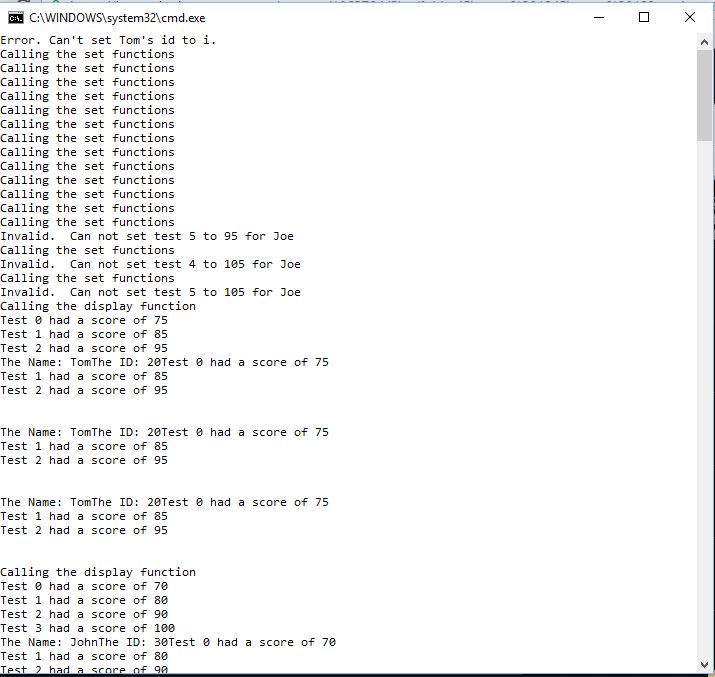 Solved In main, student a is supposed to call the default | Chegg.com