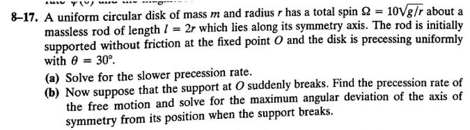 Solved A uniform circular disk of mass m and radius r has a | Chegg.com