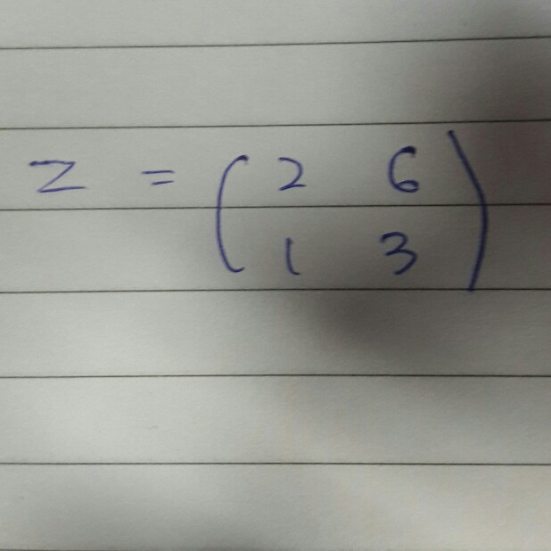 Solved show and give the steps for the inverse of matrix z. | Chegg.com