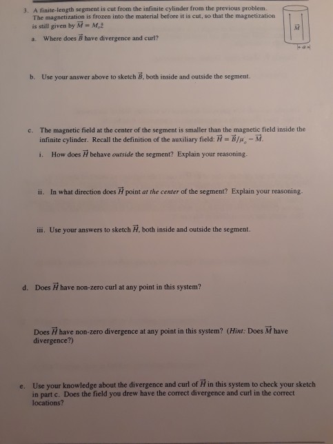 Solved A finite-length segment is cut from the infinite | Chegg.com