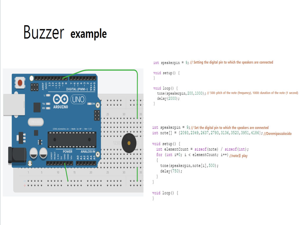 Homework 2 Use the proximity sensor and Buzzer to | Chegg.com