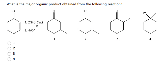 Solved What is the major organic product obtained from the | Chegg.com