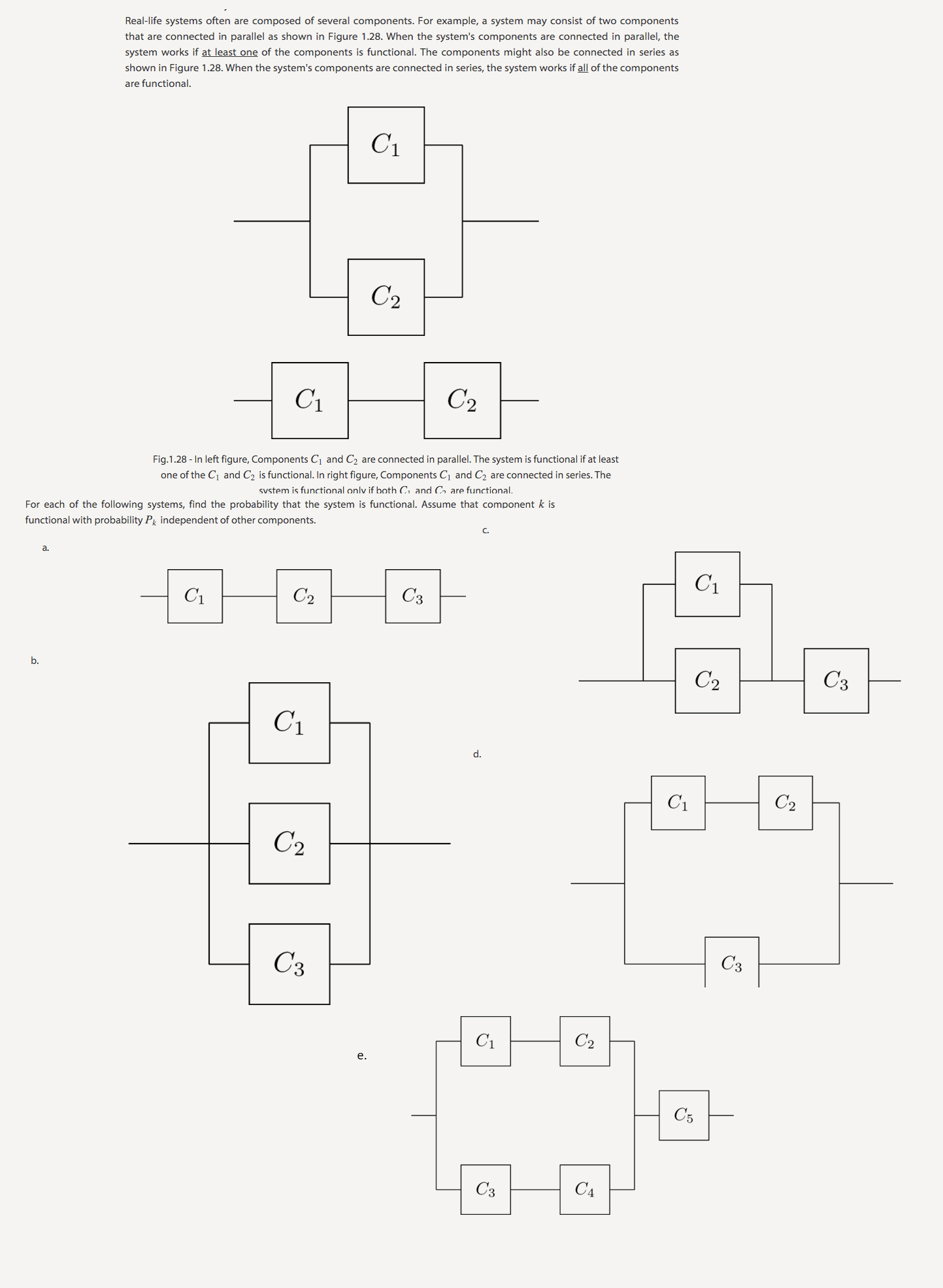 Solved Real-life systems often are composed of several | Chegg.com
