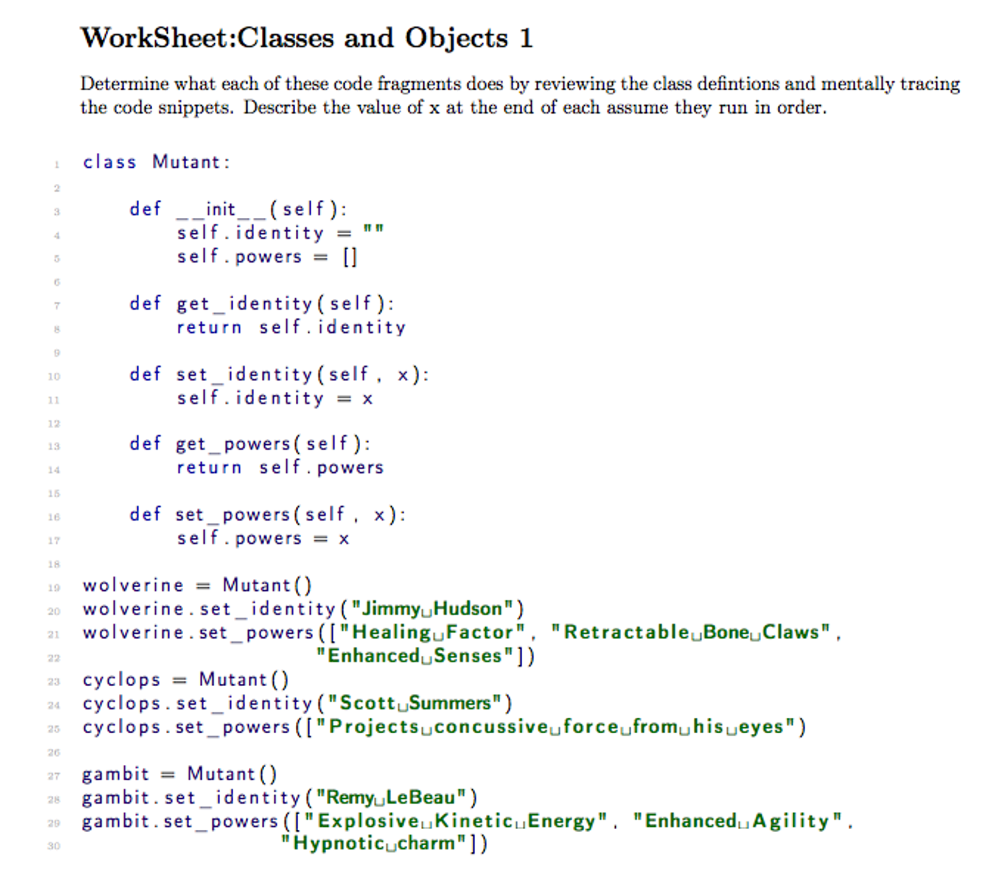 Solved Determine what each of these code fragments does by | Chegg.com
