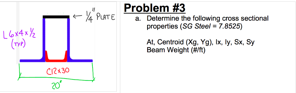 Solved a. Determine the following cross sectional | Chegg.com