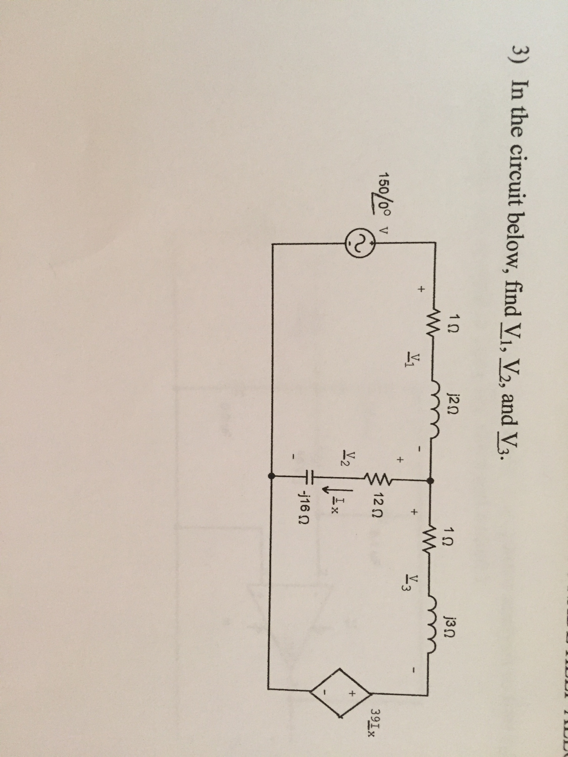 Solved In the circuit below, find V1, V2, and V3. | Chegg.com