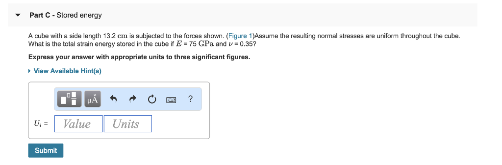 Solved External Work and Strain Energy Learning Goal: Part A | Chegg.com