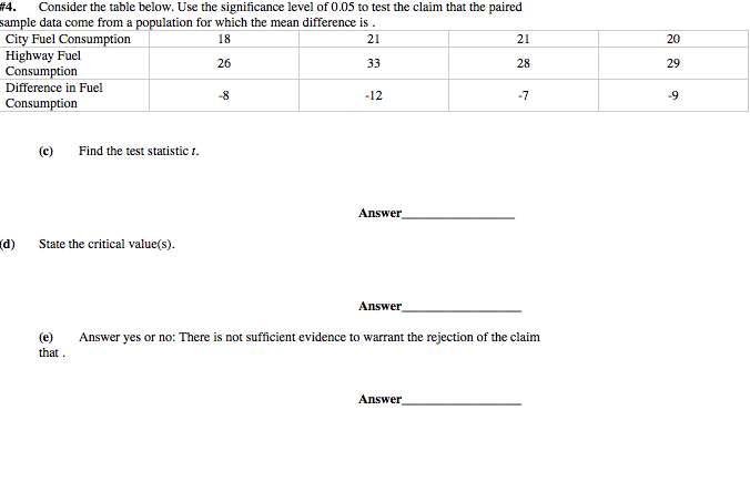 Solved f4. Consider the table below. Use the significance | Chegg.com