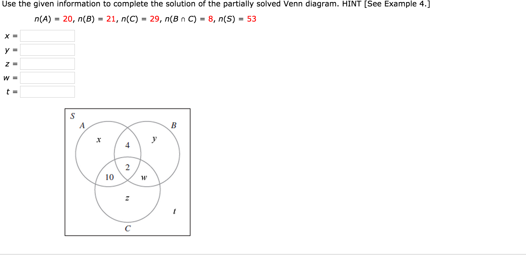 Solved Use the given information to complete the solution of | Chegg.com