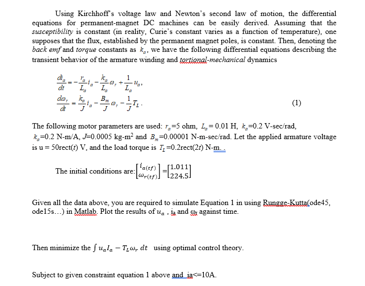 Mathematical Model Developments To the equations of | Chegg.com