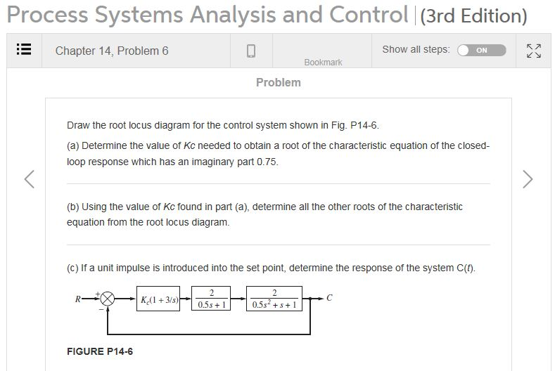 Solved Process Systems Analysis and Control (3rd Edition) | Chegg.com