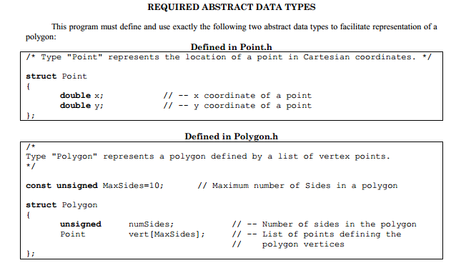 Convex Polygons Your objective in this assignment is | Chegg.com
