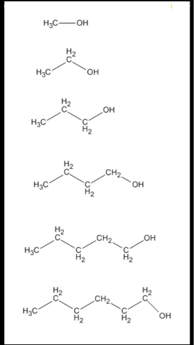 Solved H3COH H2C OH 2 OH H3C 2 CH2 H3C 2 CH2 OH HaC 2 2 CH2 | Chegg.com