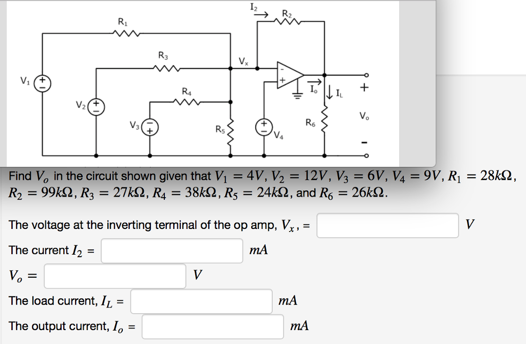 Solved Find Vo V o in the circuit shown given that V1=4V V 1 | Chegg.com