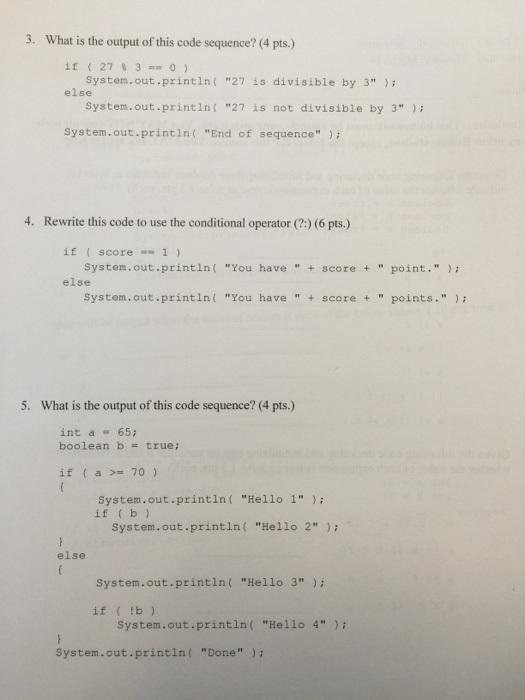 (Solved) : 1 Given Following Code Declaring Initializing Three Boolean ...