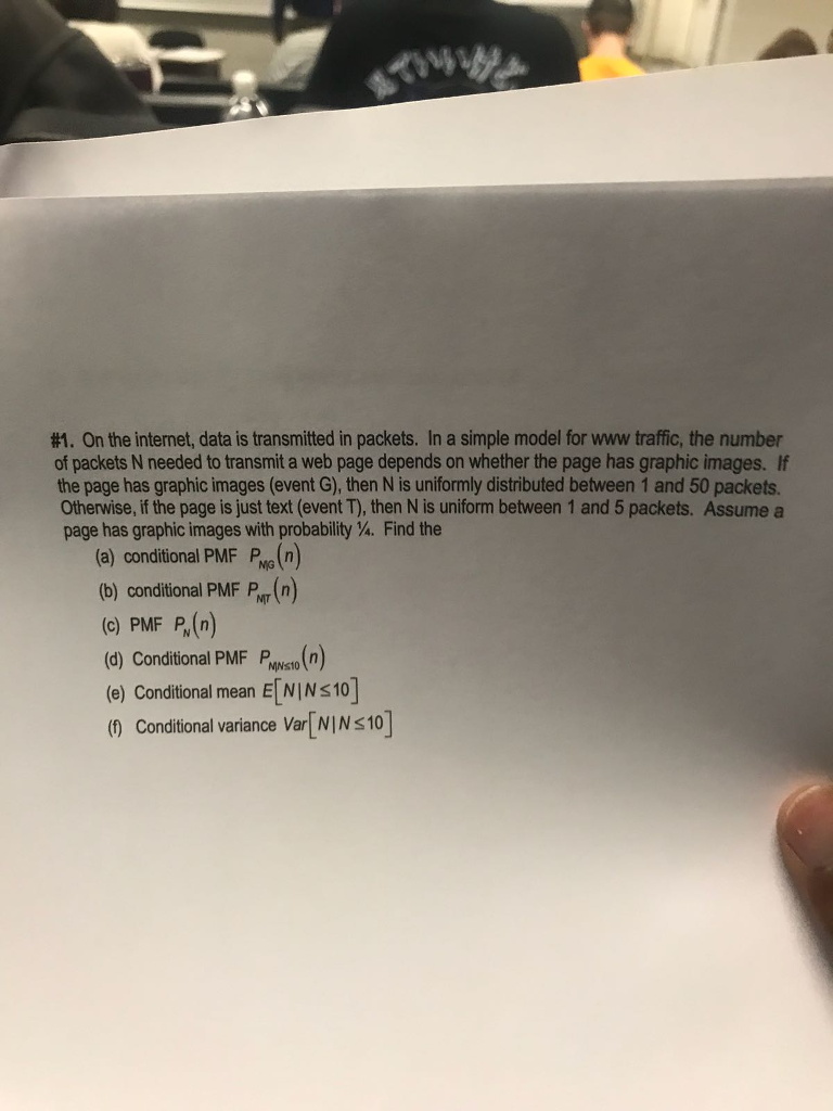 Solved #1 on the internet, data is transmitted in packets. | Chegg.com