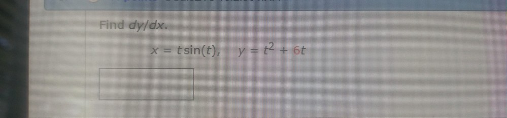 Solved Find dy/dx. sin(t) | Chegg.com