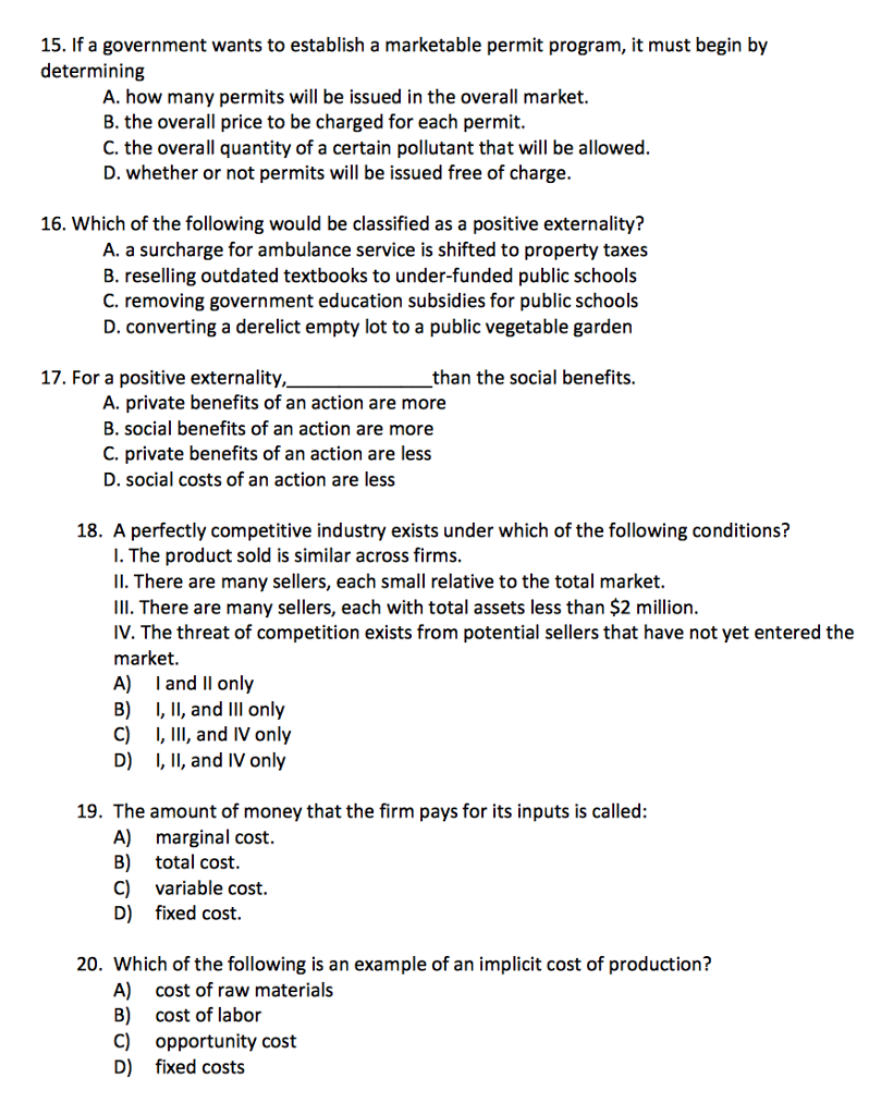 Solved If a government wants to establish a marketable | Chegg.com