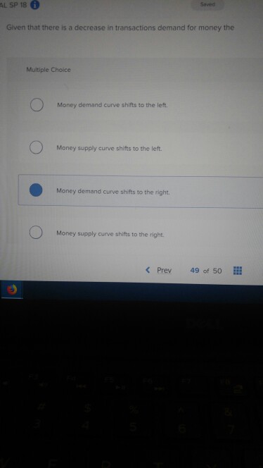 Solved Al Sp 18 Saved Given That There Is A Decrease In Chegg