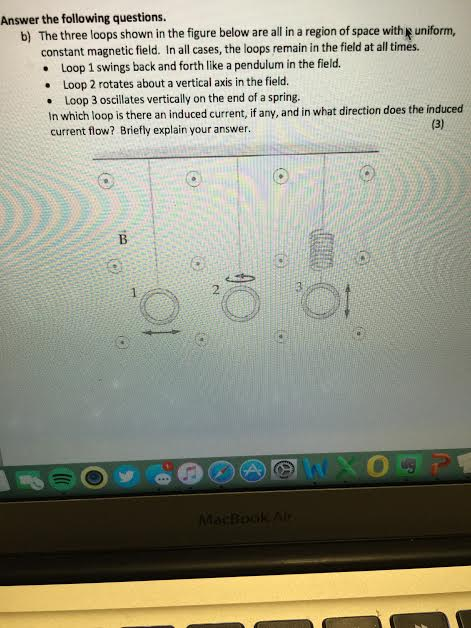 Solved Answer the following questions. b) The three loops | Chegg.com