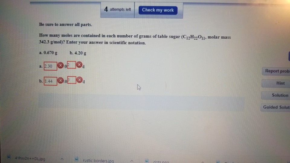 Solved 4 attempts left Check my work Be sure to answer all | Chegg.com
