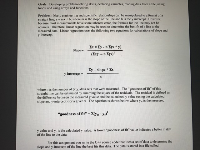 Goals: Developing problem solving skills, declaring | Chegg.com