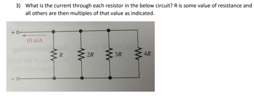 Solved What is the current through each resistor in the | Chegg.com