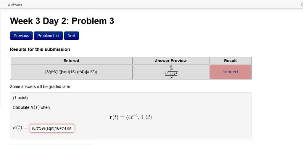 Solved WeBWork Week 3 Day 2: Problem 3 Previous Problem List | Chegg.com