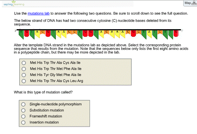 Use the mutations lab to answer the following two | Chegg.com