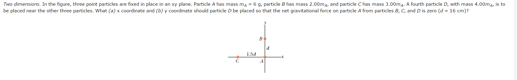 Solved Two dimensions. In the figure, three point particles | Chegg.com