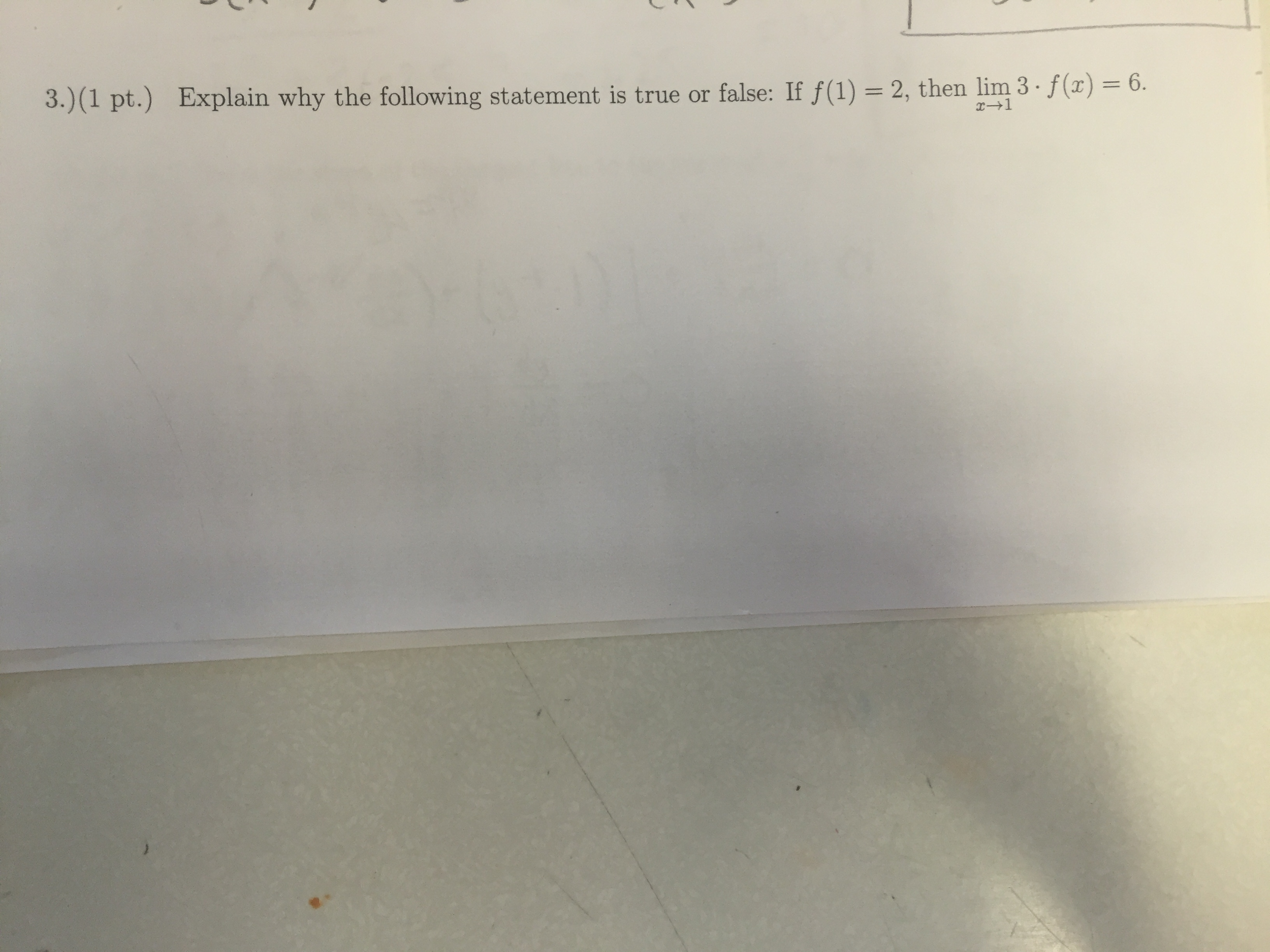 Solved Explain why the following statement is true or false: | Chegg.com