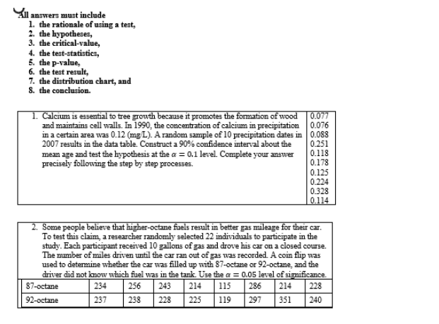 Solved All answers must include 1. the rationale of using a | Chegg.com
