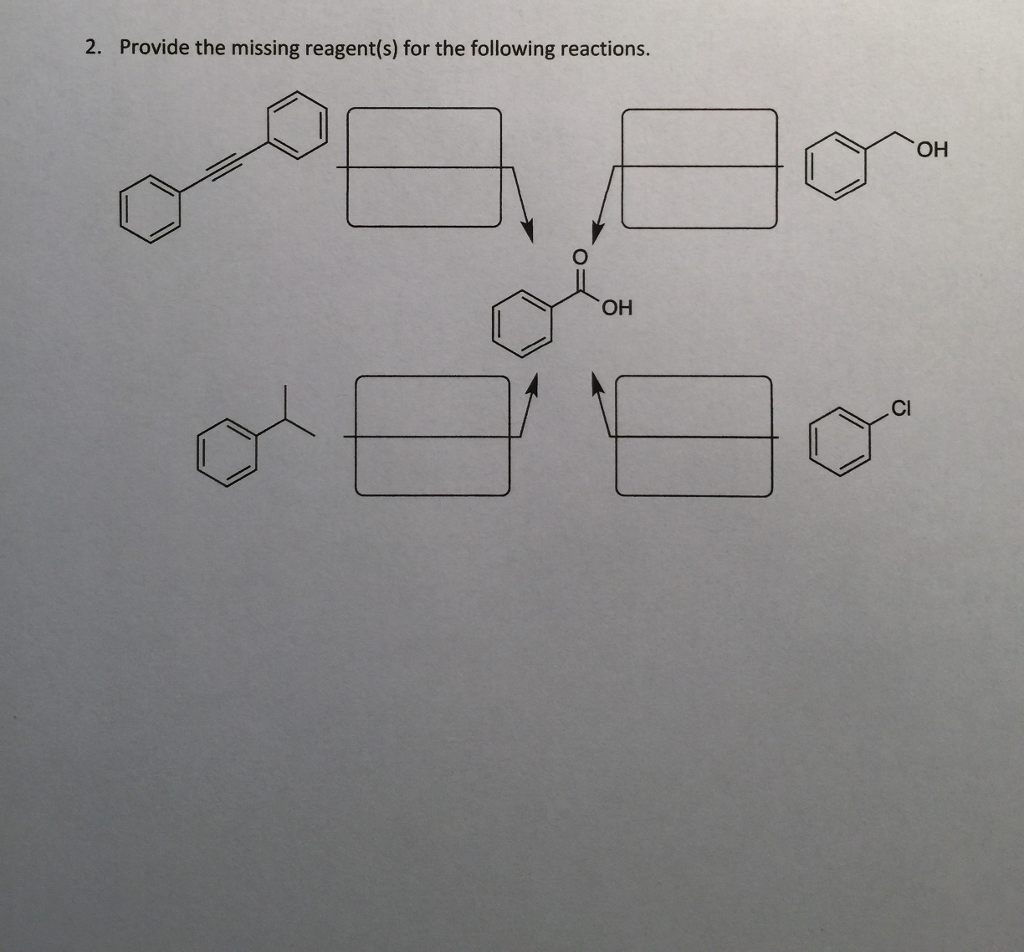 Solved Provide the missing reagent(s) for the following | Chegg.com